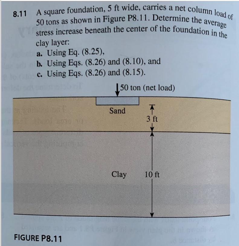 Solved 6.11 An eccentrically loaded foundation is shown in | Chegg.com