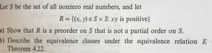 Solved Let S be the set of all nonzero real numbers, and let | Chegg.com