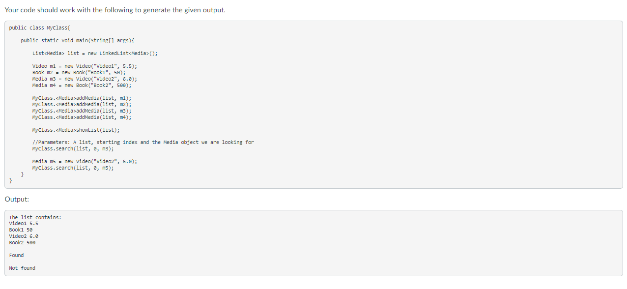 Solved one String attribute called name one constructor to | Chegg.com