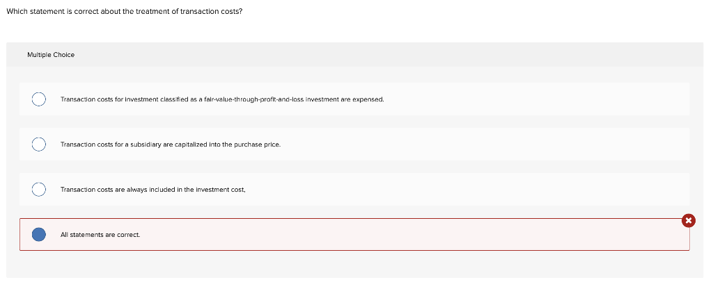 Solved What is the accounting for FVTPL investments Multiple | Chegg.com