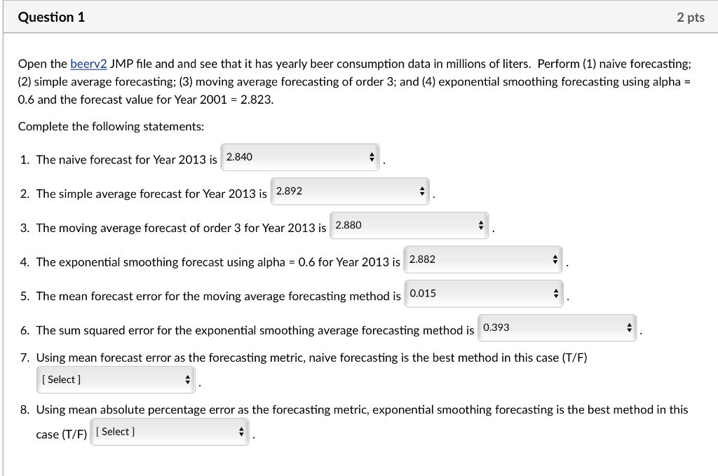 Open the beerv2 JMP file and and see that it | Chegg.com