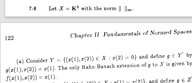 Solved 7-8 ﻿Let x=K2 ﻿with the norm ||||∞.(a) ﻿Consider | Chegg.com