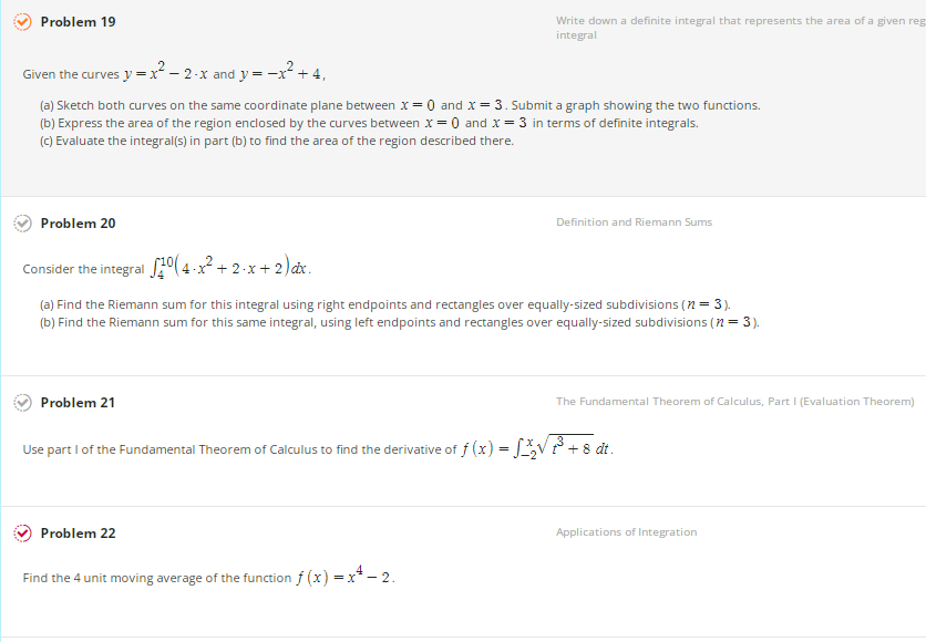 Solved Problem 19 Write down a definite integral that | Chegg.com