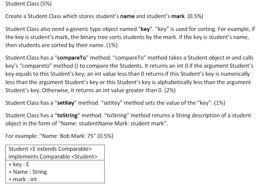 Solved Create a Student Class which stores student's name | Chegg.com