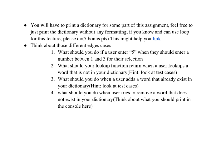 Solved Assignment total points = Design ( 20 points) + Runs | Chegg.com