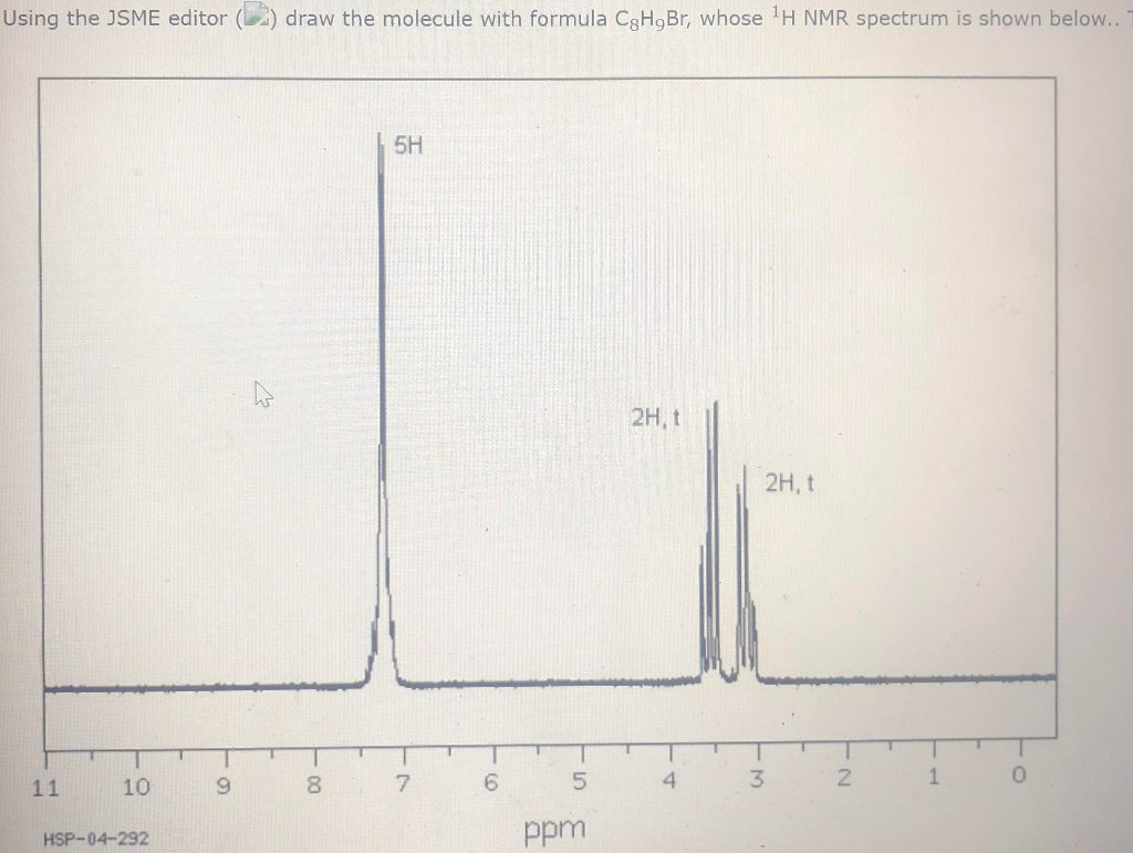 Solved Using the JSME editor () draw the molecule with | Chegg.com
