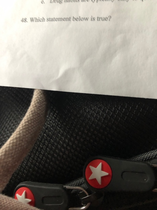 Solved 48 Which statement below is true? Withdrawal | Chegg.com