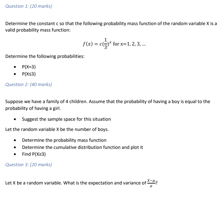 Solved Determine the constant c so that the following | Chegg.com