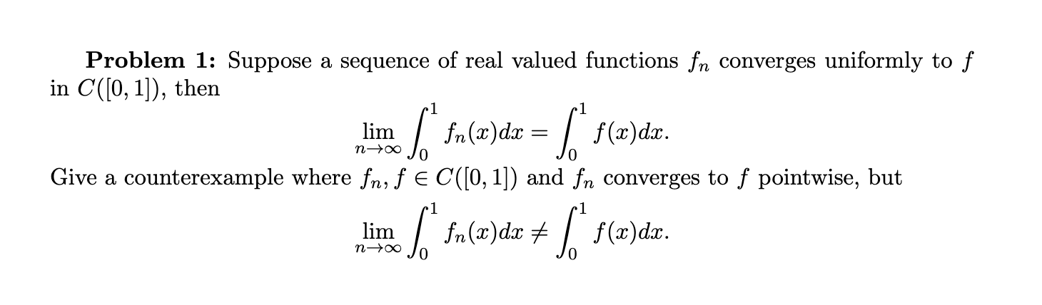 Solved Problem 1 Suppose A Sequence Of Real Valued 