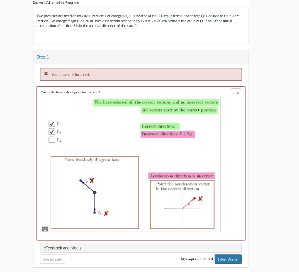 Solved Two particles are fixed on an x axis. Particle 1 of | Chegg.com