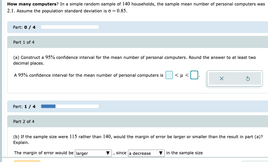 Solved How many computers? In a simple random sample of 140 | Chegg.com