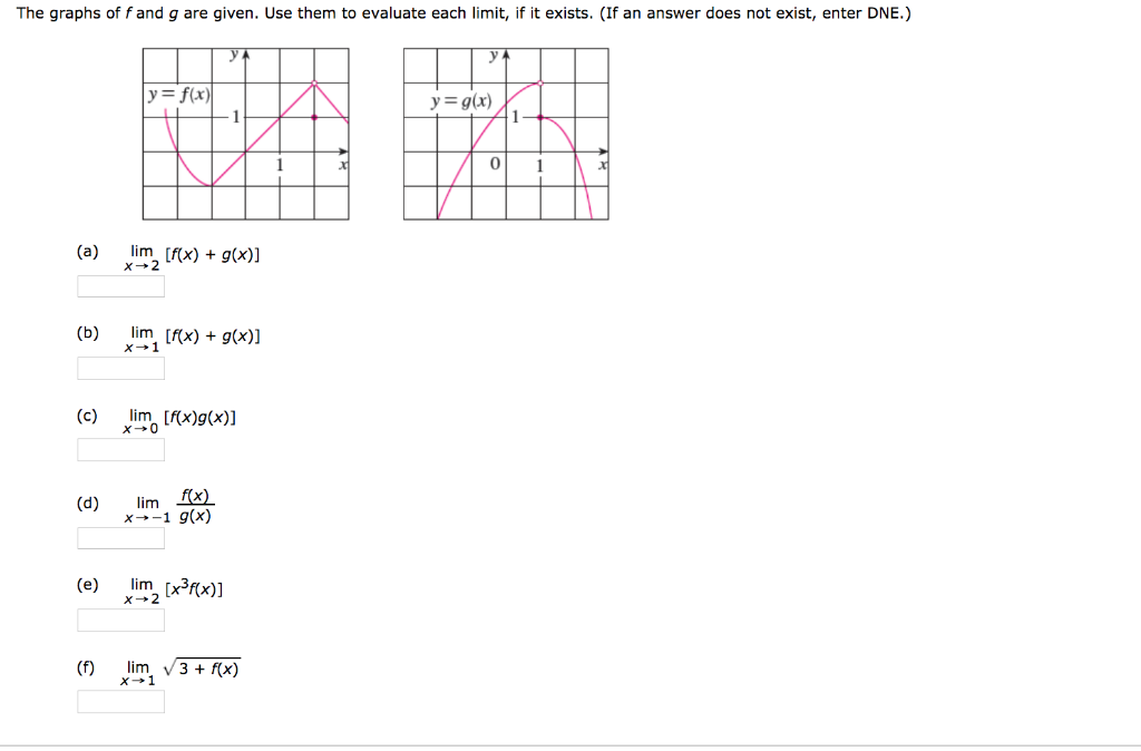 Solved The graphs of fand g are given. Use them to evaluate | Chegg.com