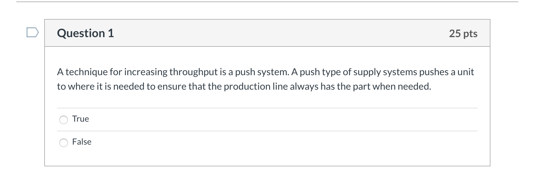 Solved Question 1 25 pts A technique for increasing | Chegg.com