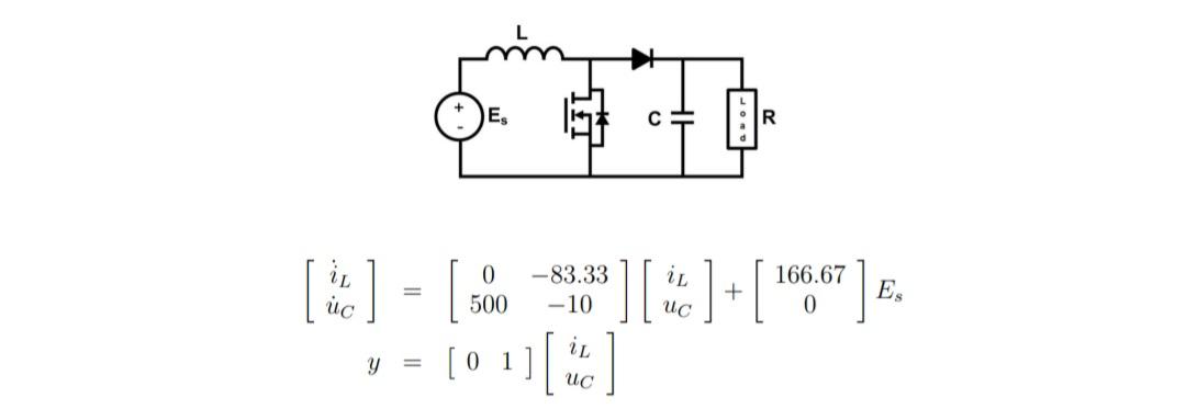 A linearized state-space model of a boost DC-DC | Chegg.com