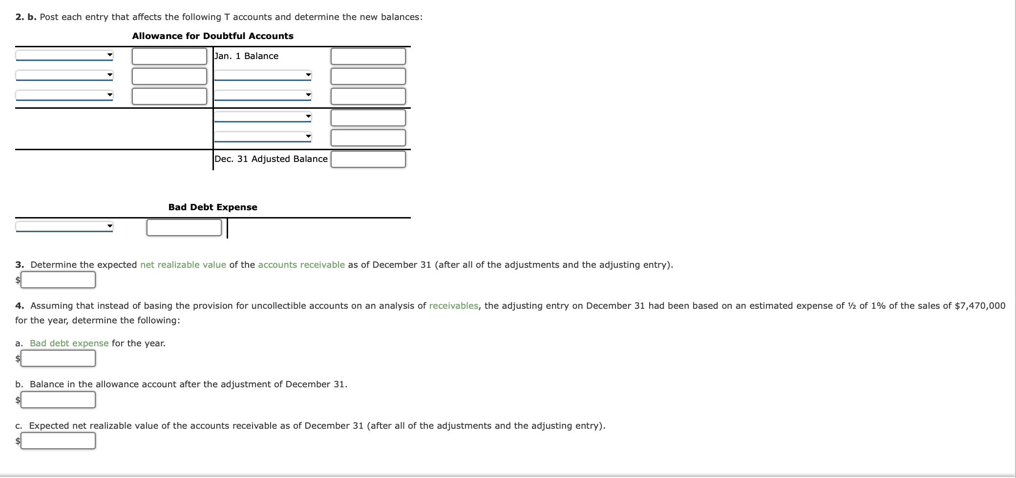 Solved Allowance method entries The following transactions | Chegg.com