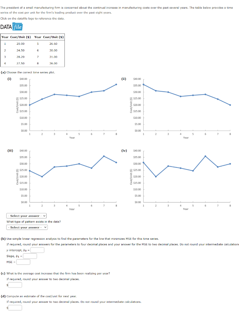 The president of a small manufacturing firm is | Chegg.com