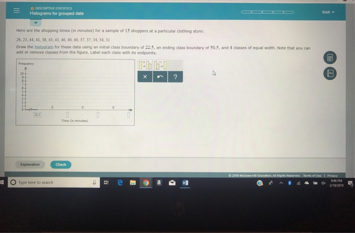 Solved ー自DESCRPTNE STAT STics -Histograms for grouped data | Chegg.com
