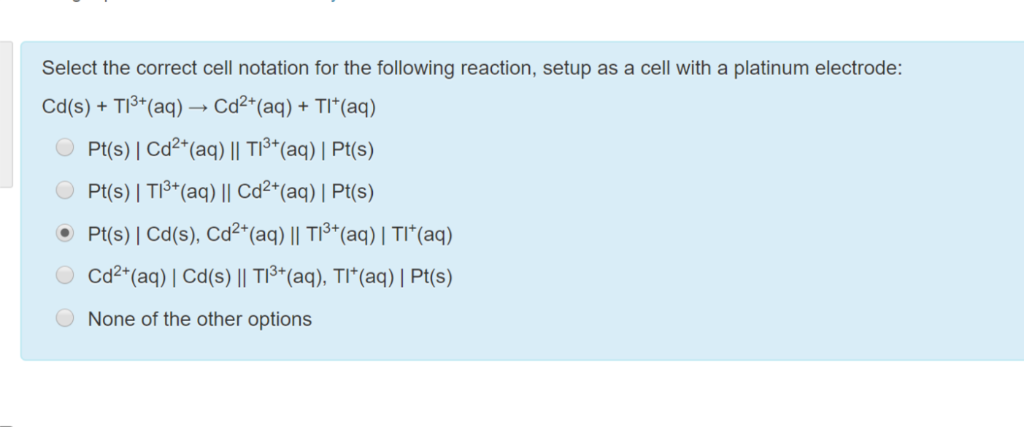 Solved Select the correct cell notation for the following | Chegg.com