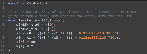 Solved Write a function in C called feistel_inverse that | Chegg.com
