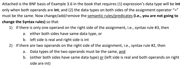 Attached is the BNF basis of Example 3.6 in the book | Chegg.com