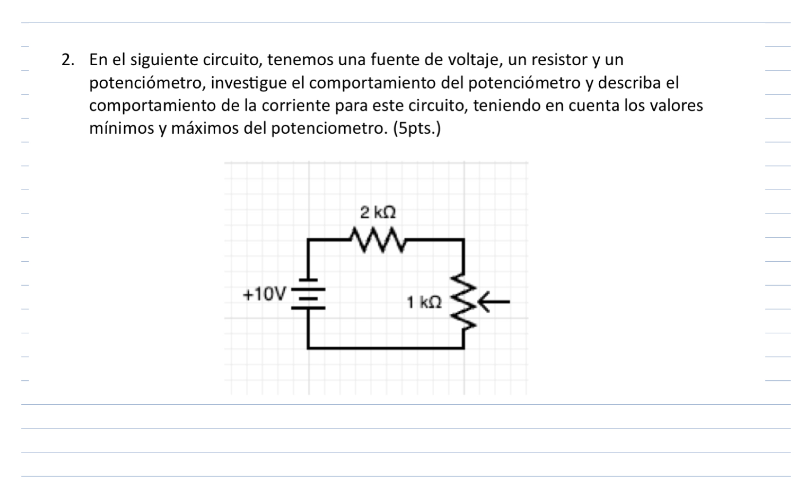 Solved 2. ﻿En el siguiente circuito, tenemos una fuente de | Chegg.com