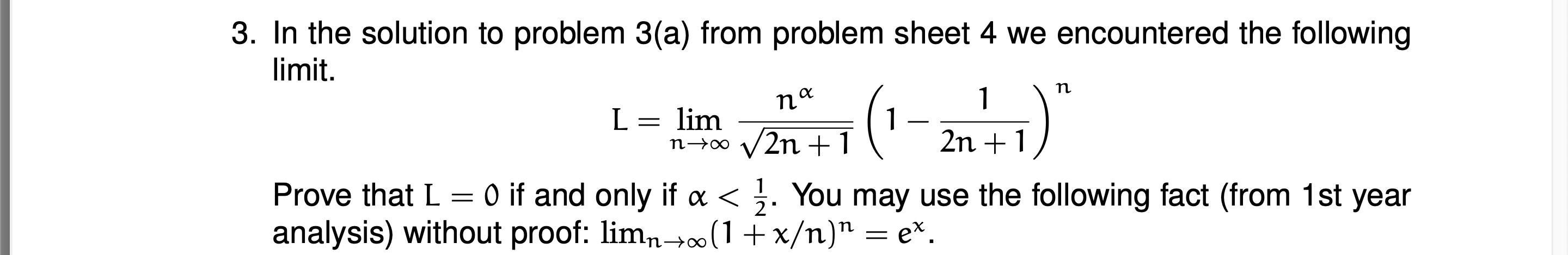 Solved 3. In the solution to problem 3 (a) from problem | Chegg.com