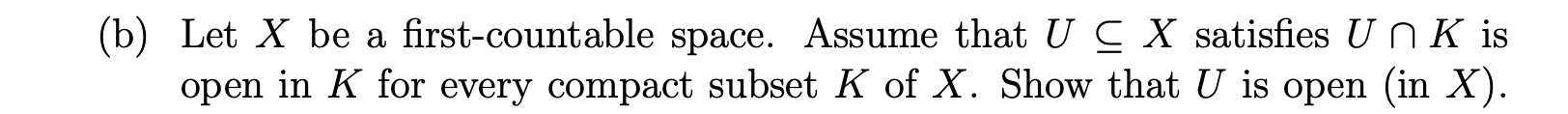 Solved 4. Let X be a topological space. (b) Let X be a | Chegg.com