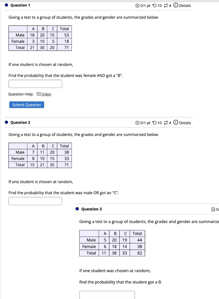 Solved Giving a test to a group of students, the grades and | Chegg.com