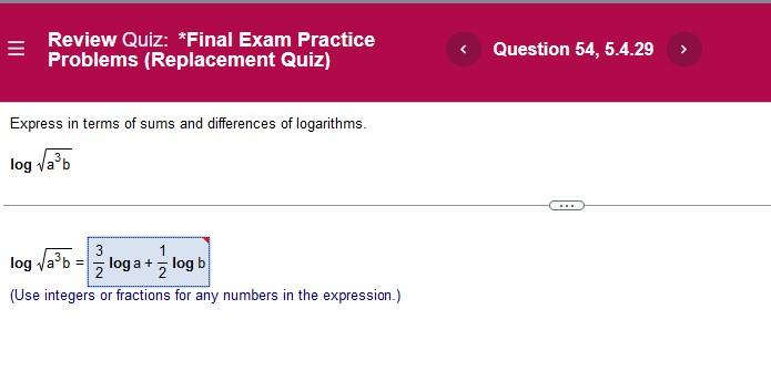 Solved Review Quiz: *Final Exam Practice Problems | Chegg.com