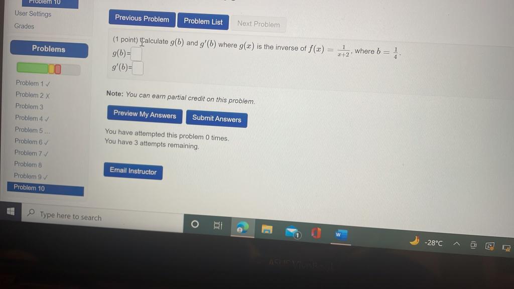 Solved Problem 10 User Settings Previous Problem Problem 4055