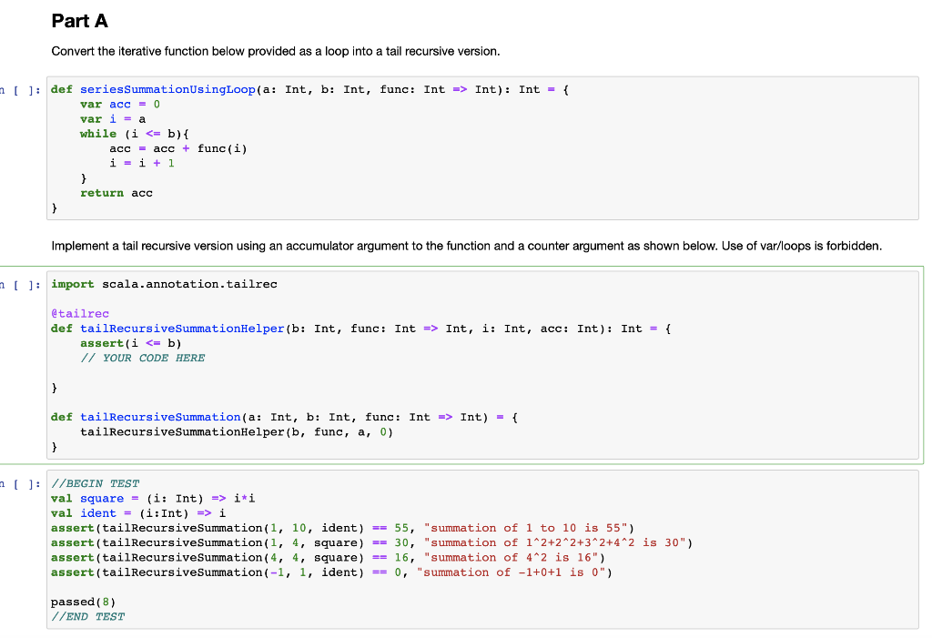 Convert the iterative function below provided as a | Chegg.com