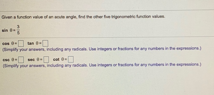 Solved Rewrite csc 53 in terms of its cofunction. an exact | Chegg.com