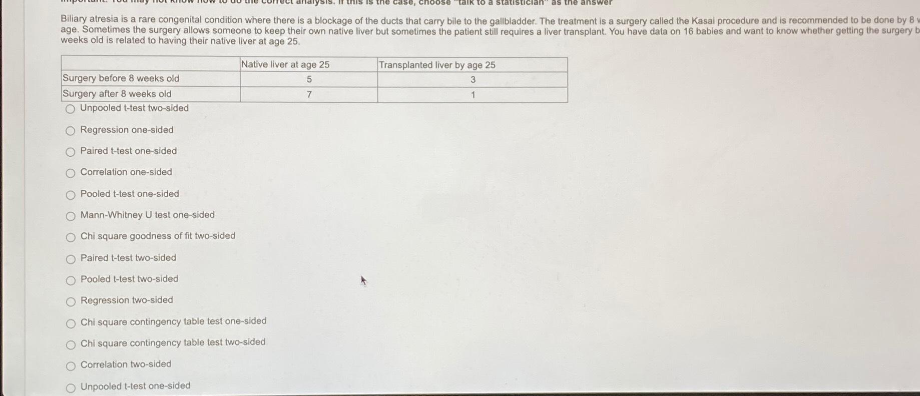 Solved Talysis. This is the case, choose "talk to a | Chegg.com