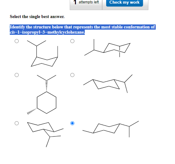 Solved Identify the structure below that represents the most | Chegg.com