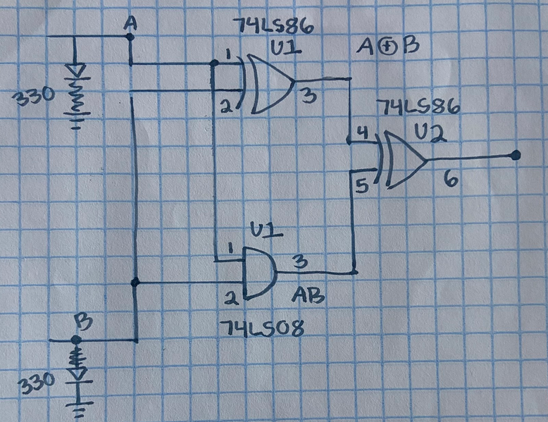 Solved Can you make this schematic on a breadboard and | Chegg.com