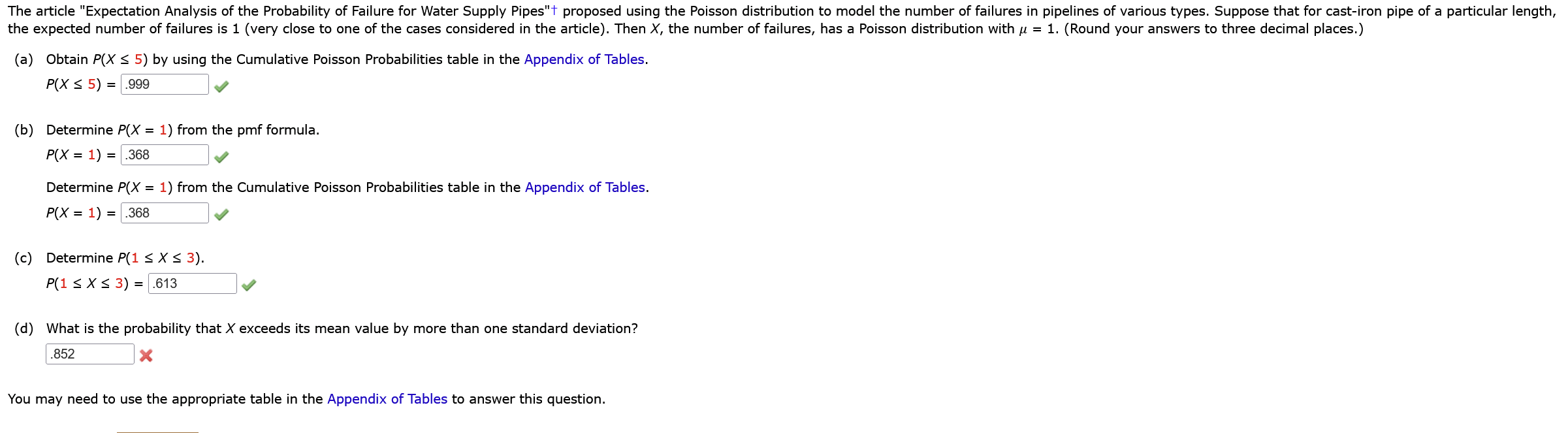 Solved (a) Obtain P(X≤5) by using the Cumulative Poisson | Chegg.com Solved (a) Obtain P(X≤5) by using the Cumulative Poisson | Chegg.com