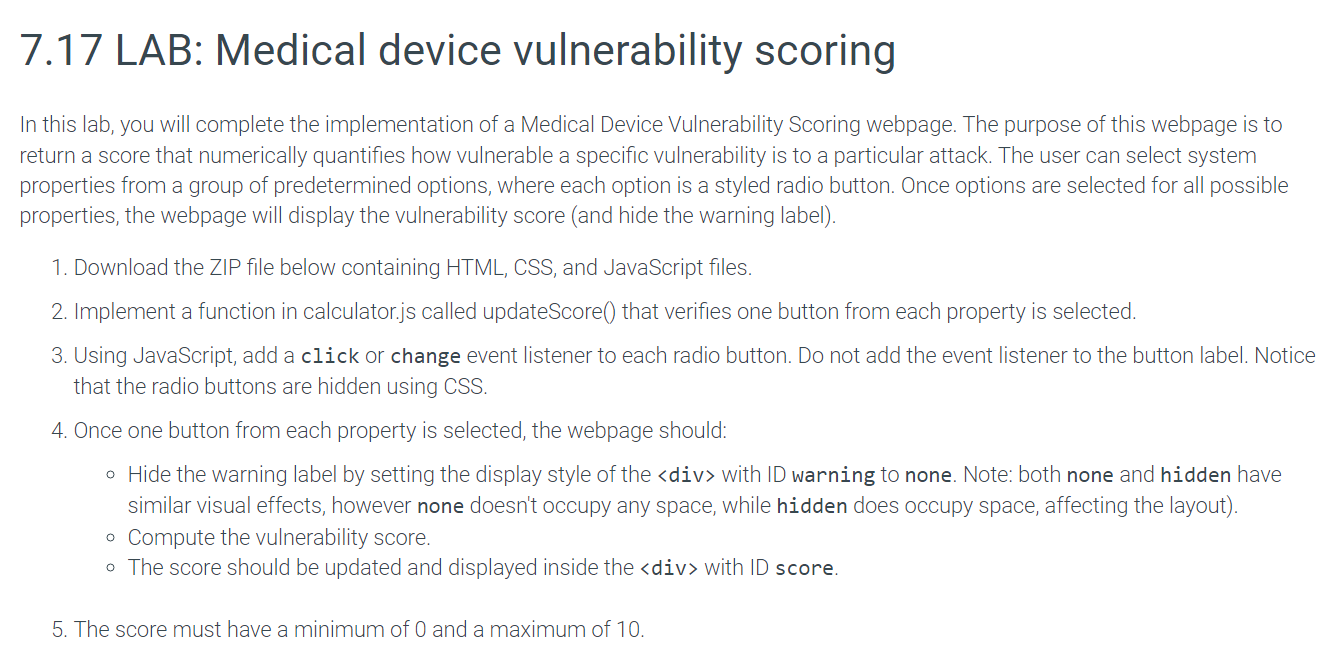 - AttackVector ( Selection )= - AttackComplexity ( | Chegg.com