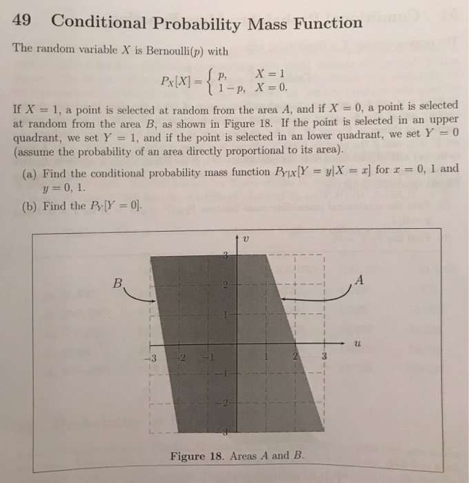 Solved 49 Conditional Probability Mass Function The random | Chegg.com