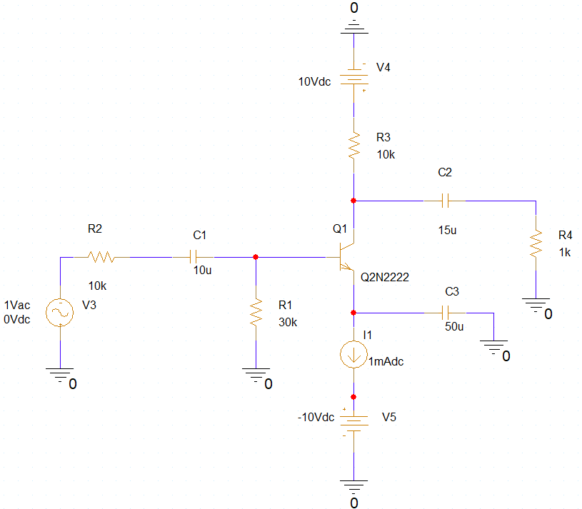 Solved In PSPICE, simulate the circuit using AC sweep, and | Chegg.com