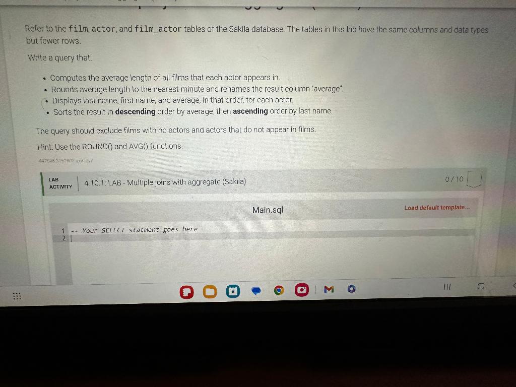 Solved Refer to the film, actor, and film_actor tables of | Chegg.com