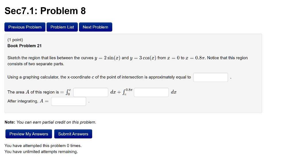 Solved Sec7.1: Problem 8 Previous Problem Problem List Next | Chegg.com Solved Sec7.1: Problem 8 Previous Problem Problem List Next | Chegg.com
