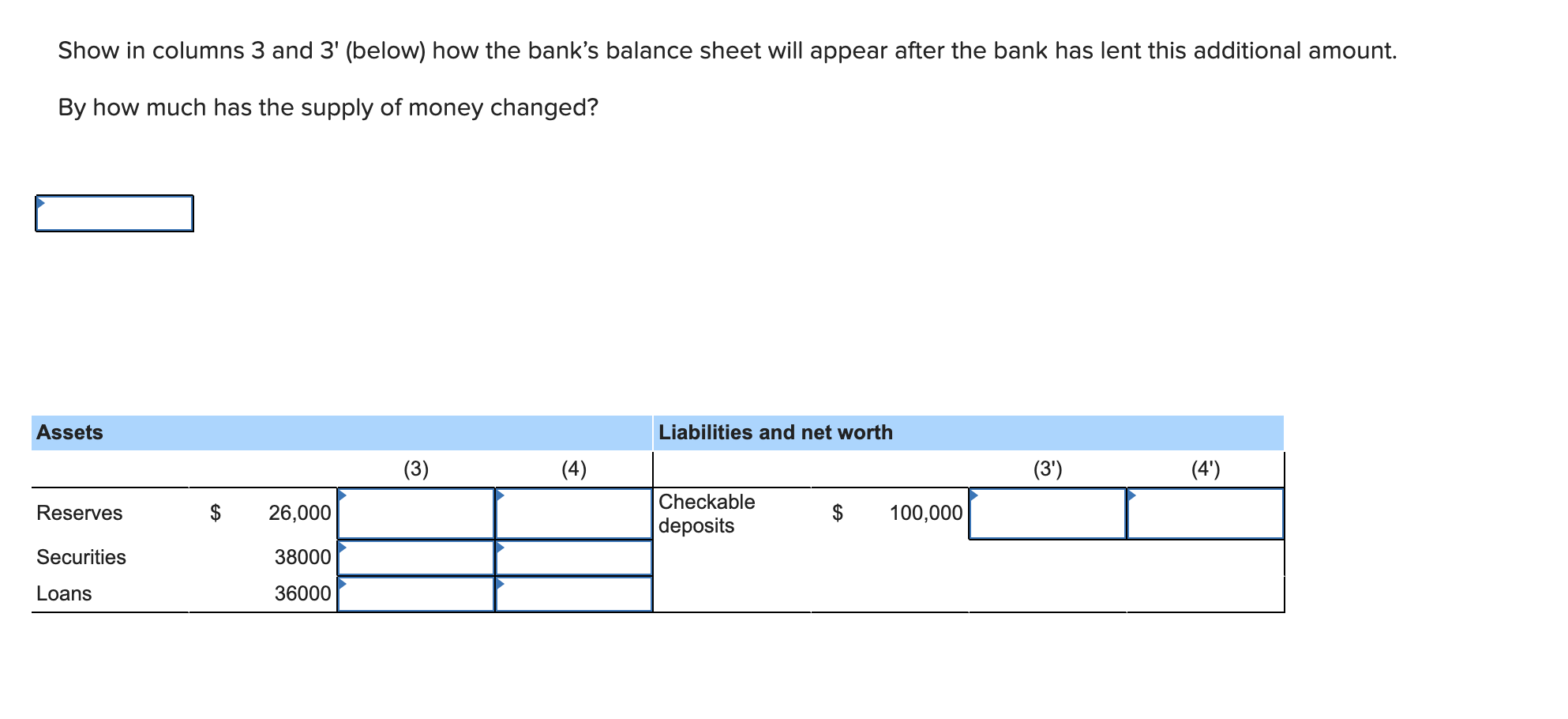Solved Suppose that Big Bucks Bank has the simplified | Chegg.com