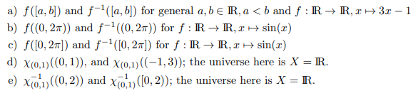 Find the following sets: Recognize the | Chegg.com