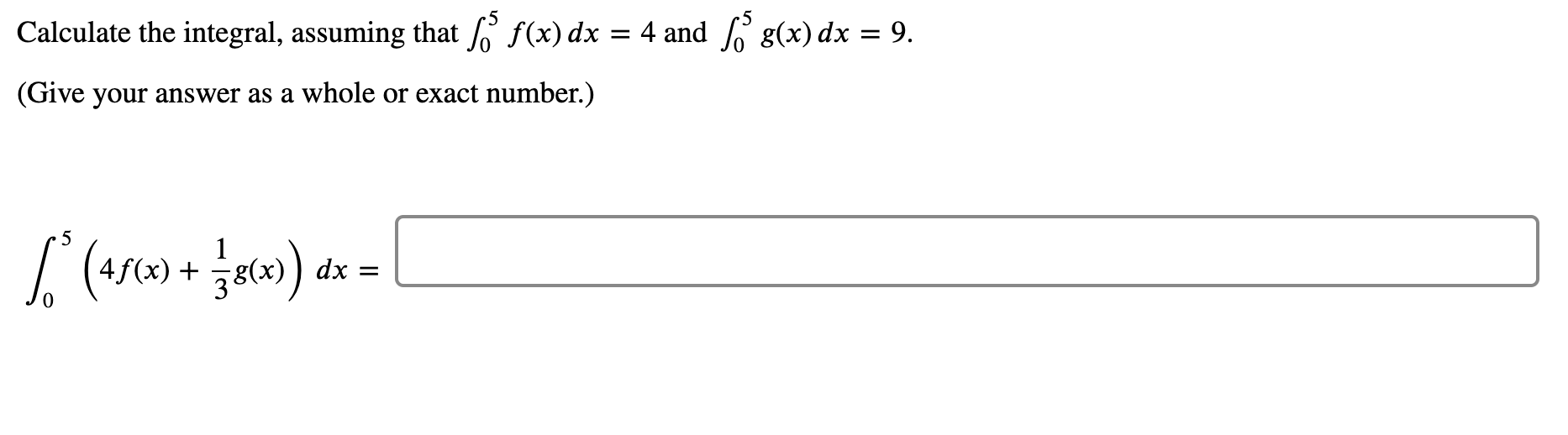 Solved = 4 and Log(x) dx = 9. Calculate the integral, | Chegg.com