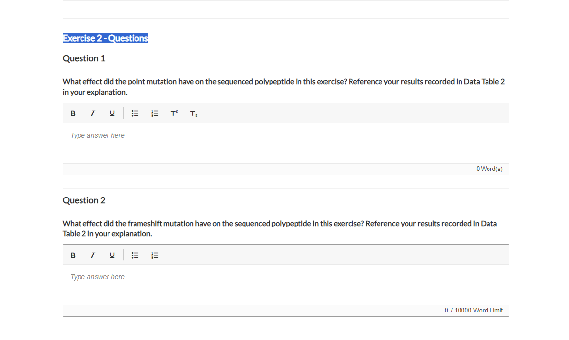 Record the sequenced polypeptide in Data Table | Chegg.com