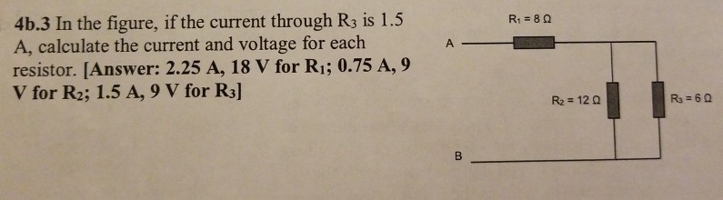 Solved 4b.3 In the figure, if the current through Rs is 1.5 | Chegg.com