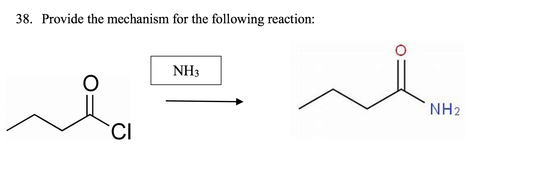 Solved 38. Provide the mechanism for the following reaction: | Chegg.com