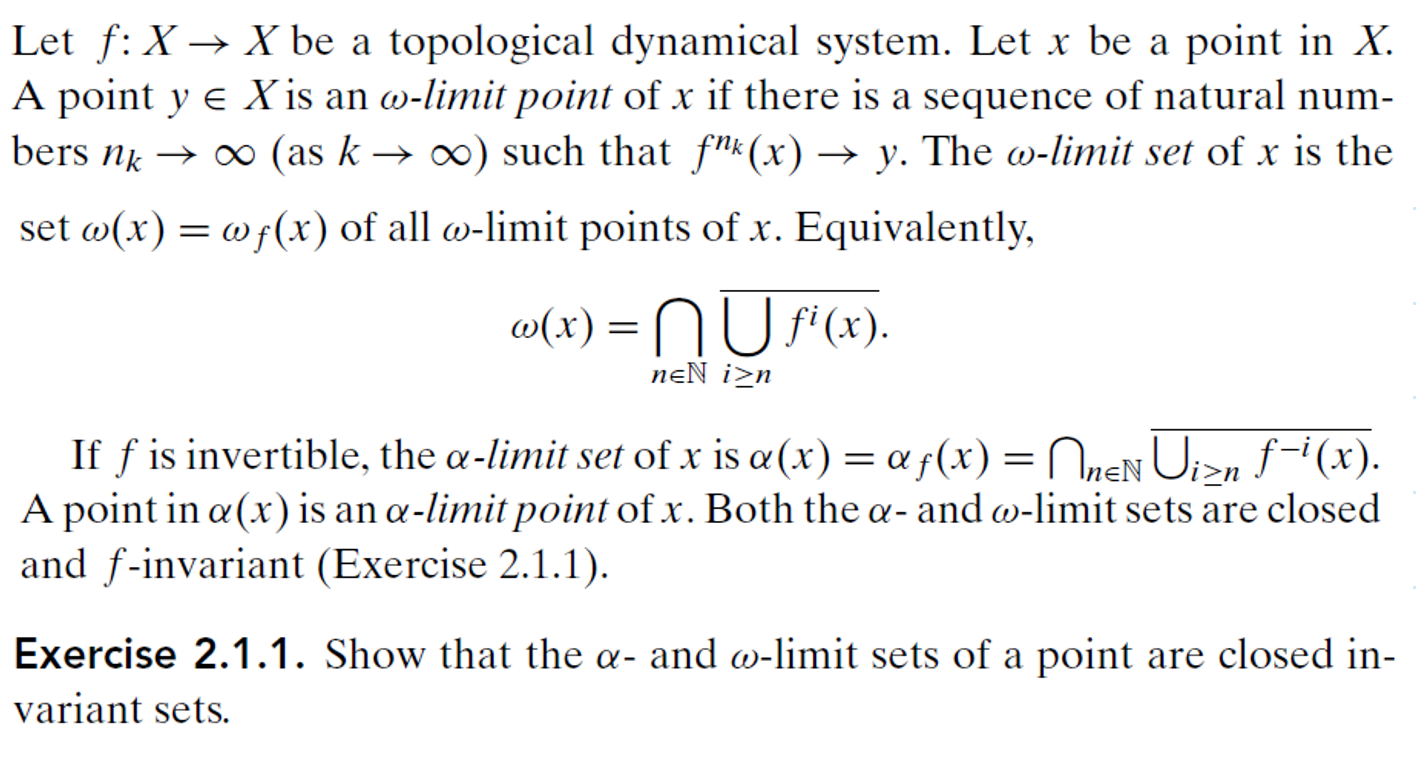 Solved Let f:x→x ﻿be a topological dynamical system. Let x | Chegg.com