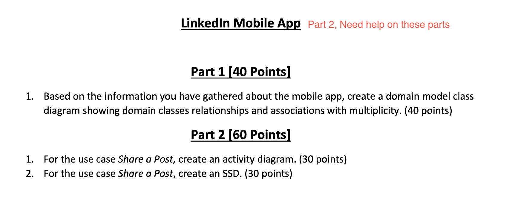 Solved This question has two parts, I need help on the | Chegg.com