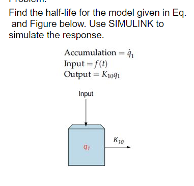 Solved Find the half-life for the model given in Eq. and | Chegg.com